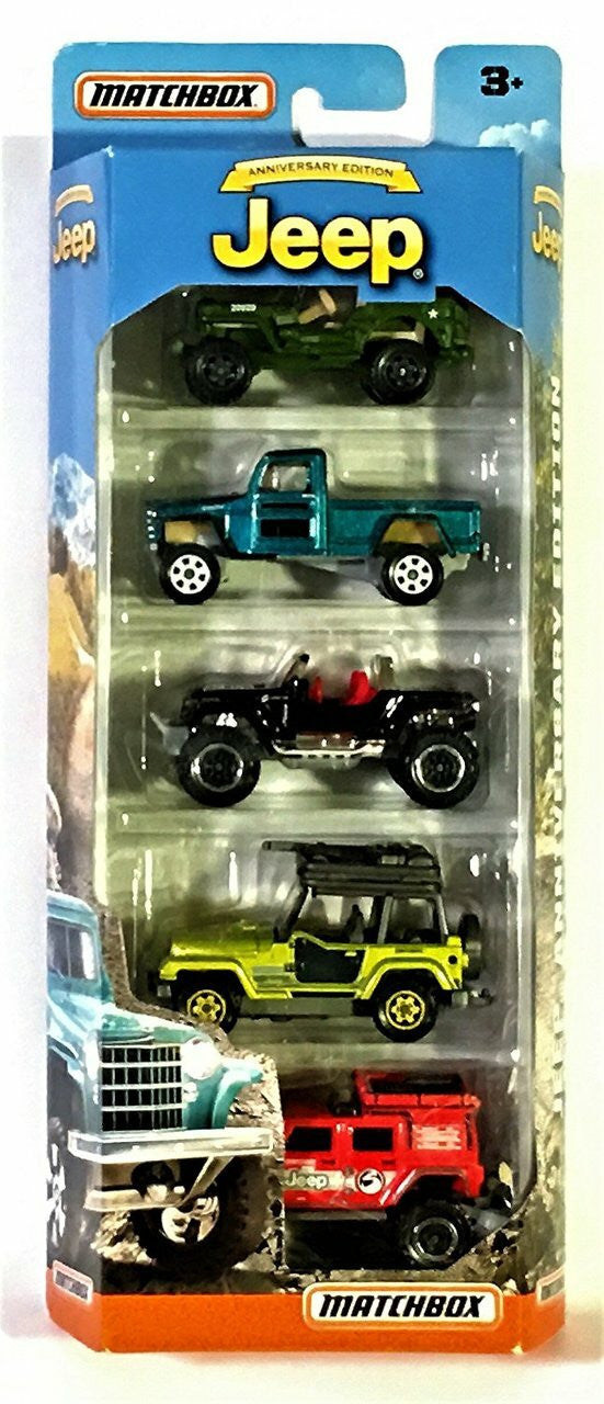 Anniversary Edition Jeep 5-Pack, 5 pack includes Jeep Willys 4X4 Picku ...