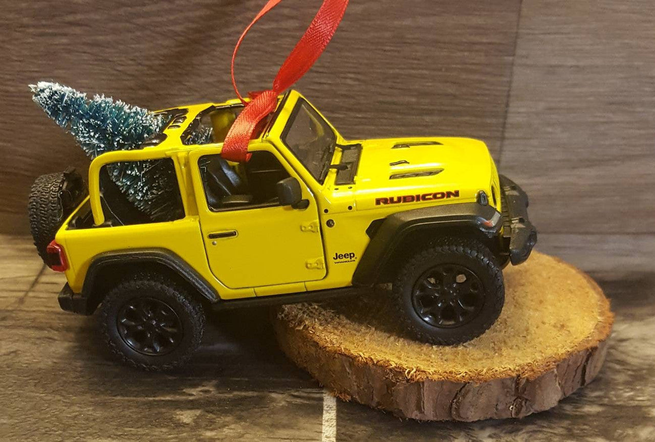 Jeep Wrangler JL Rubicon Yellow Christmas Ornament – Offroad Collectibles